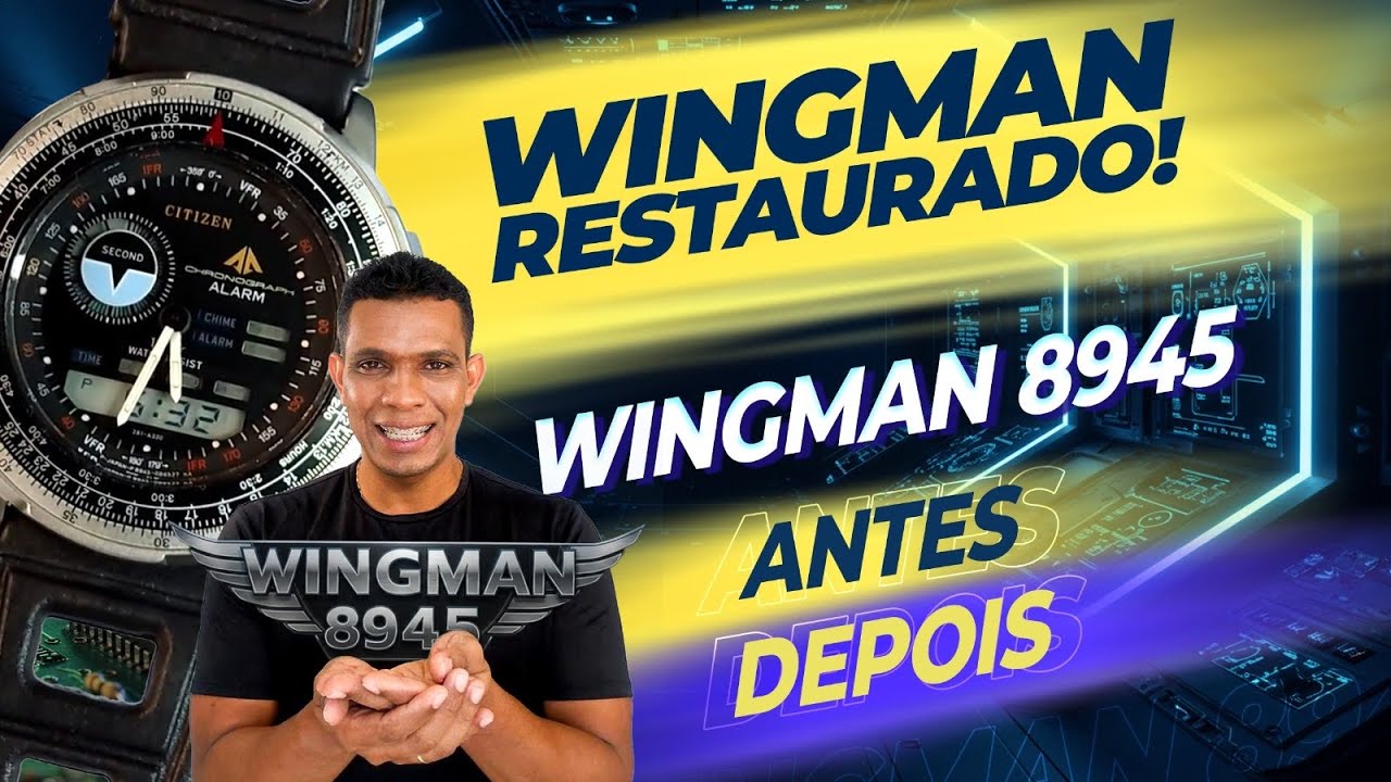CONSERTO DO RELÓGIO CITIZEN WINGMAN 8945 E AJUSTE DE DATA E HORA. # ...