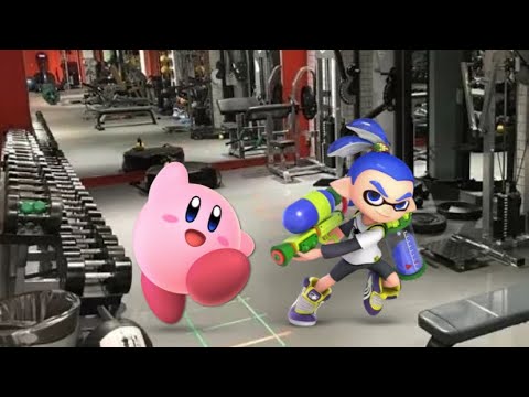 Kirby plush: Kirby goes to the gym - YouTube