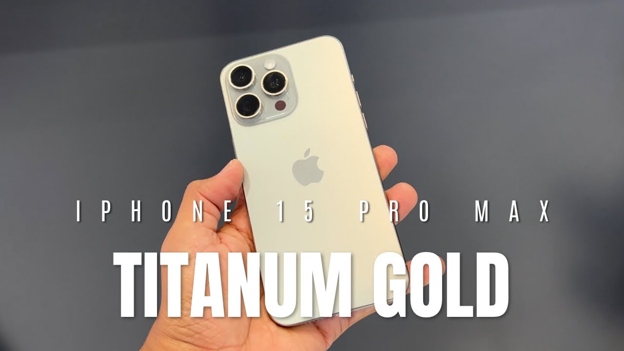 iPhone 15 Pro Max Titanium Gold ️ - YouTube
