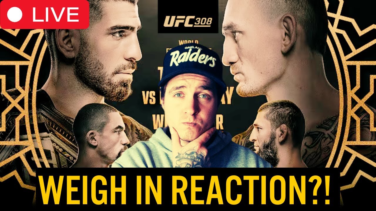 UFC 308 WEIGH IN REACTION!! CHIMAEV MISSED WEIGHT?! UFC 308 TOMORROW ...