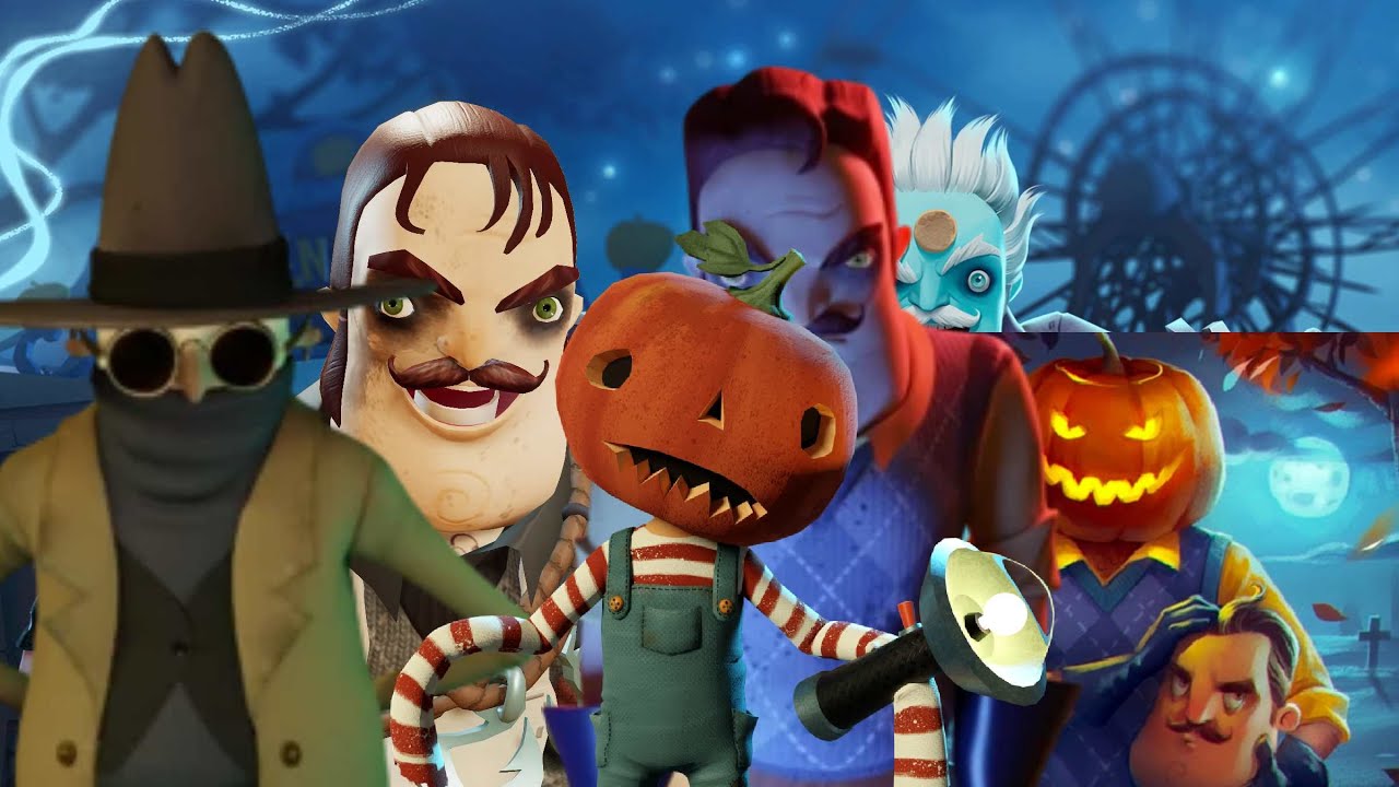 Happy Haloween This is Halloween hello neighbor Montage (Song by: Tim ...