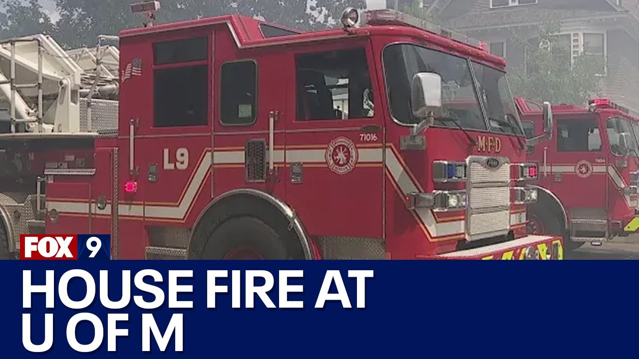 House fire at U of M campus - YouTube