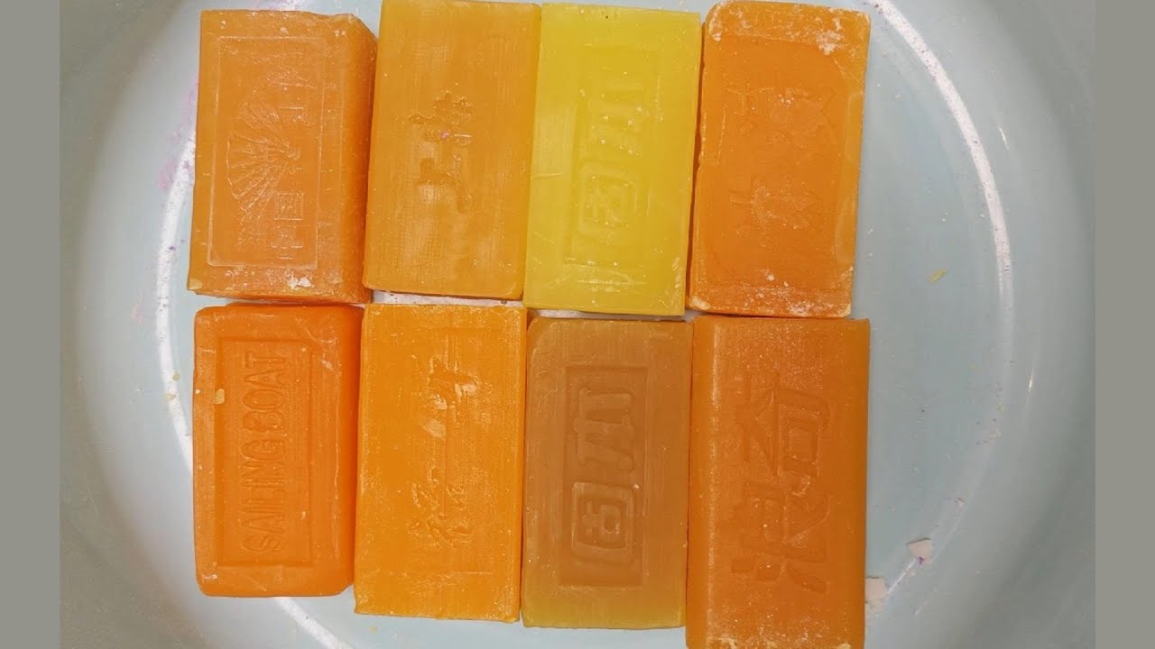 ASMR cutting dry soap/oddly carving soap/satisfying relaxing crunchy ...