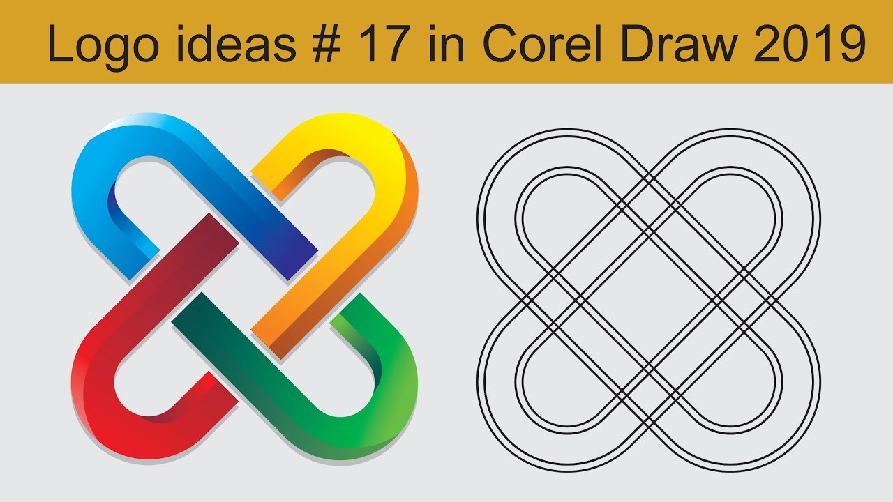 Create Logo ideas # 17 in Corel Draw 2019 tutorial by, Amjad Graphics ...