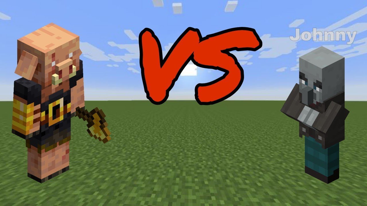 vindicator vs piglin_brute - YouTube
