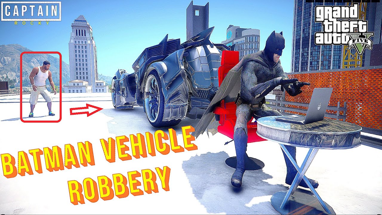 Batman Vehicle Robbery Franklin എന്താ സുമ്മാവാ Stealing BATMOBILE ...