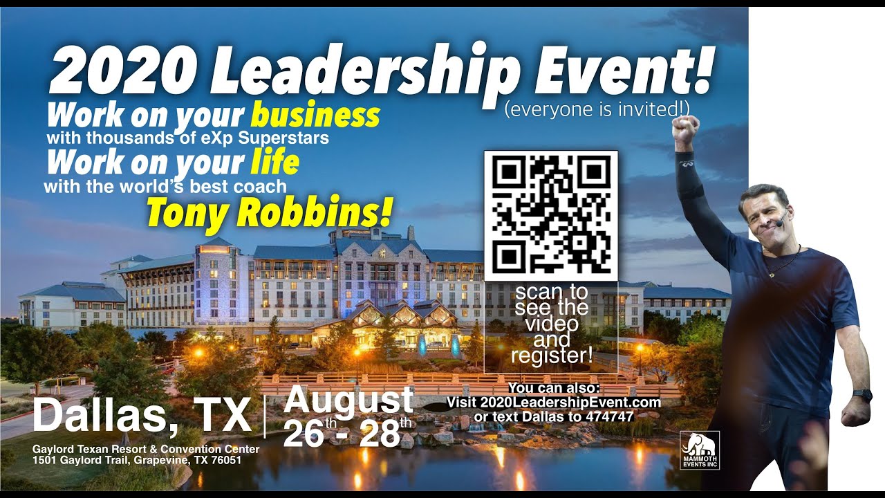 THE 2020 LEADERSHIP EVENT with Tony Robbins is happening! - YouTube