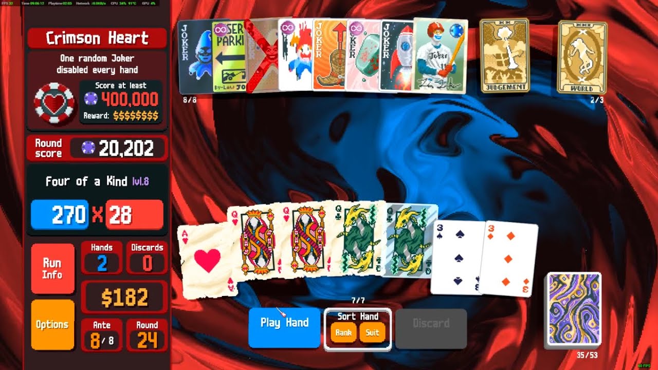 Magic Deck, Purple Stake Win, Balatro - YouTube