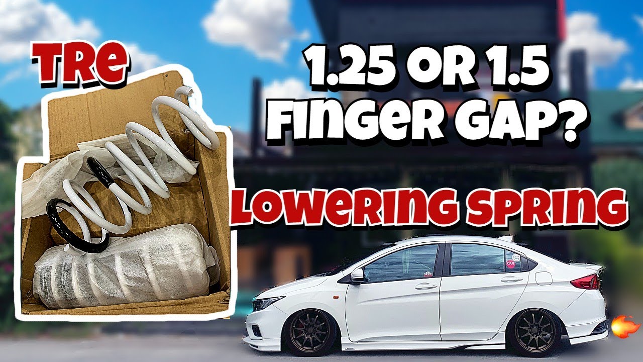 TRE LOWERING SPRING REVIEW | HONDA CITY GM6 - YouTube