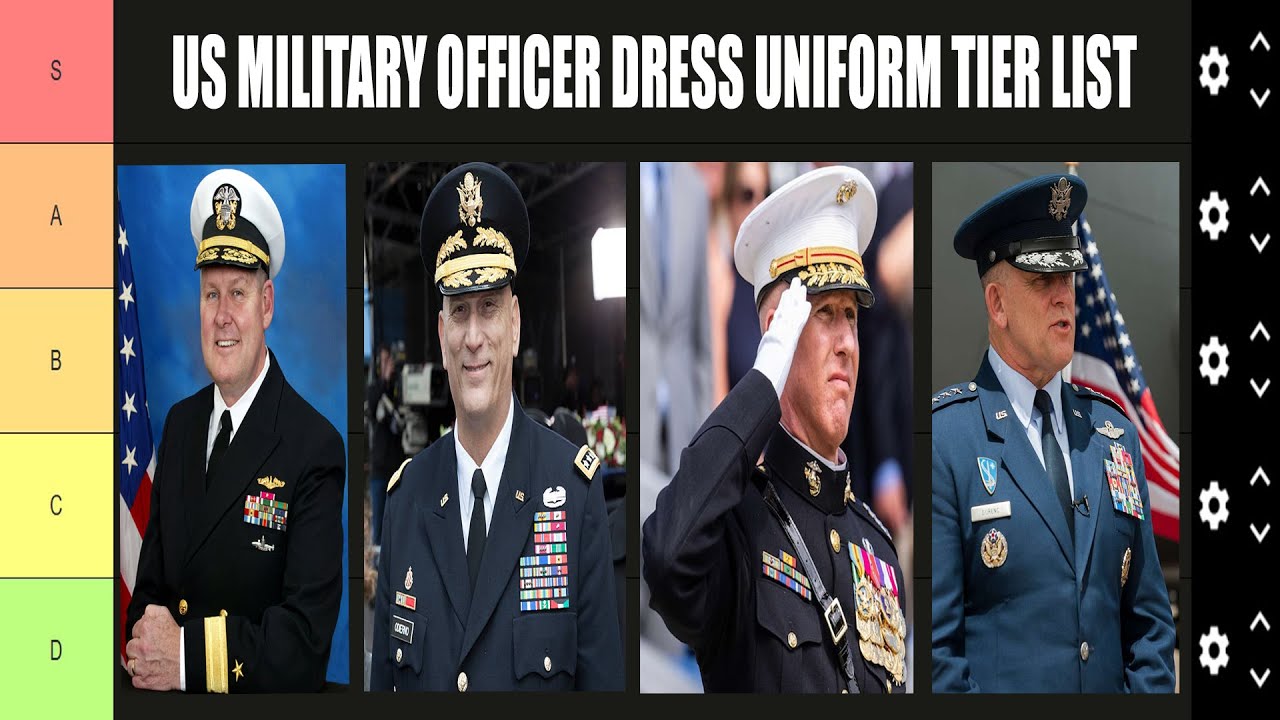US Military Officer Dress Uniform Tier List - YouTube