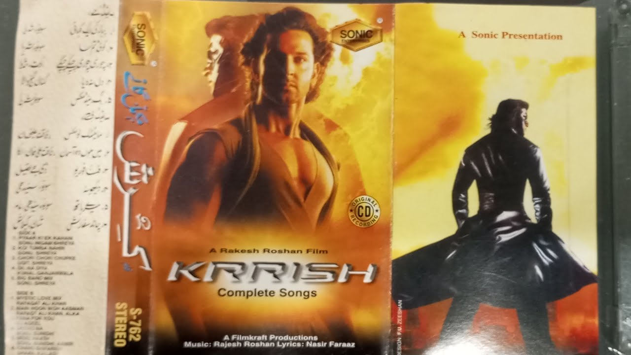 KRRISH Movie Complete Songs Audio Cassette - YouTube