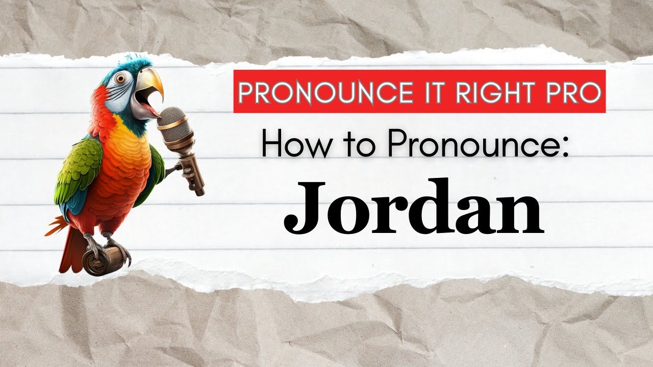 How to Pronounce: Jordan - YouTube