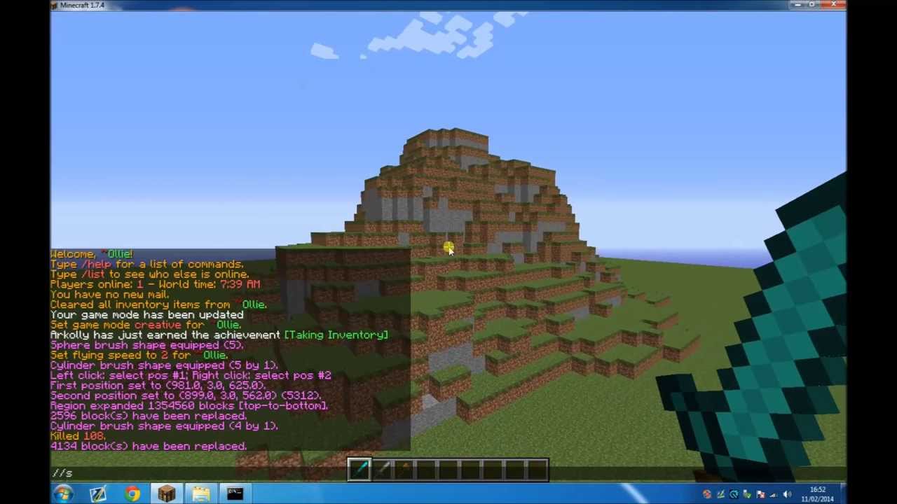 [Tutorial] How to create mountains with World Edit + DOWNLOAD - YouTube