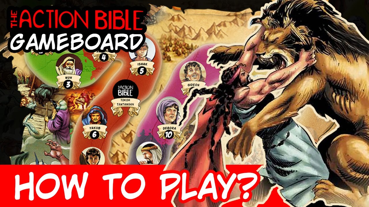 How to Play : Action Bible Game Board - YouTube