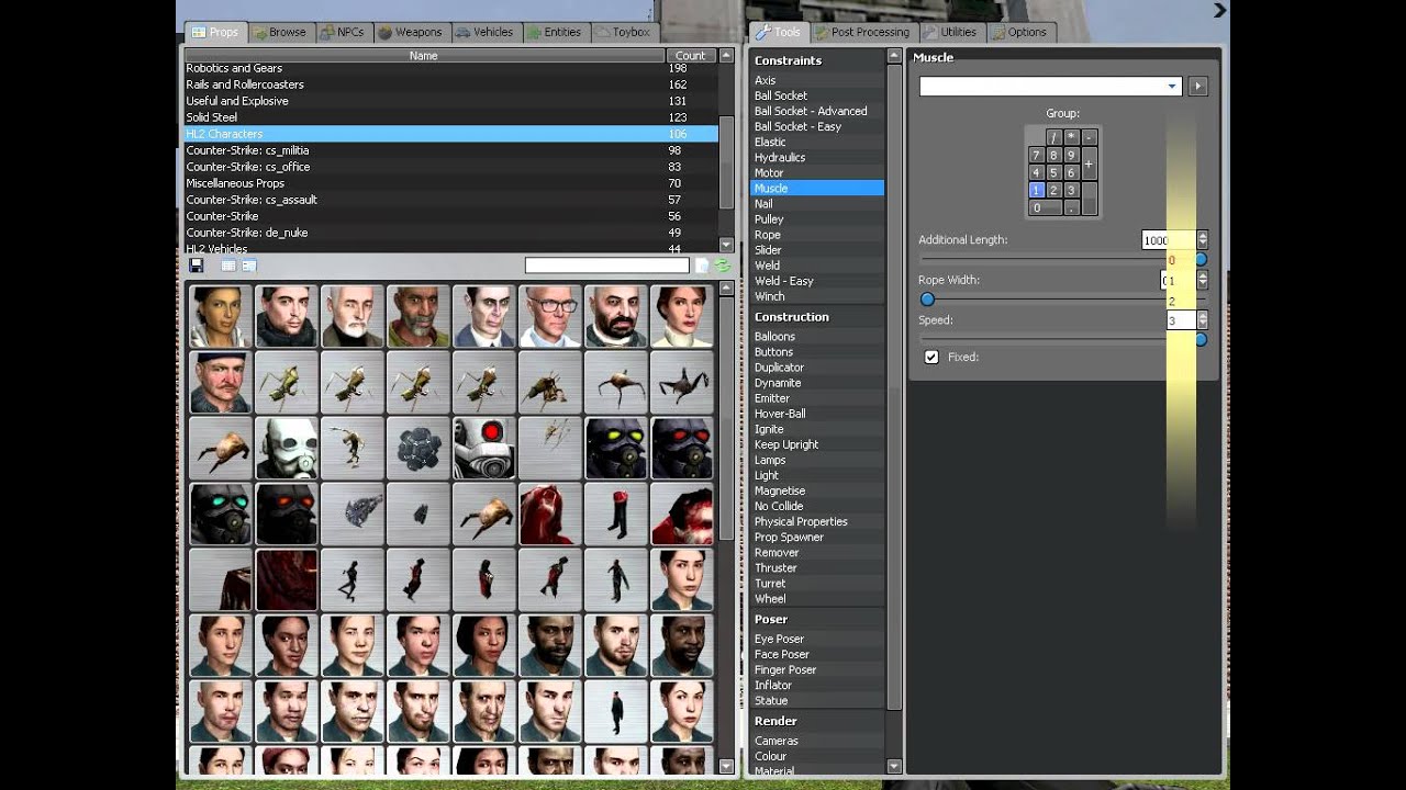 GMOD Tutorials : Flailing Props and Ragdolls - YouTube