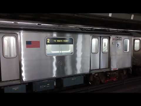 R142 #6438 South Ferry bound (2) at World Trade Center