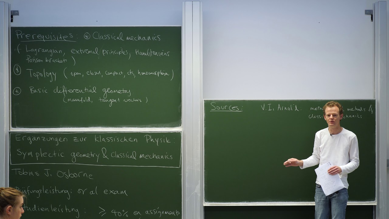 Symplectic geometry & classical mechanics, Lecture 1 - YouTube