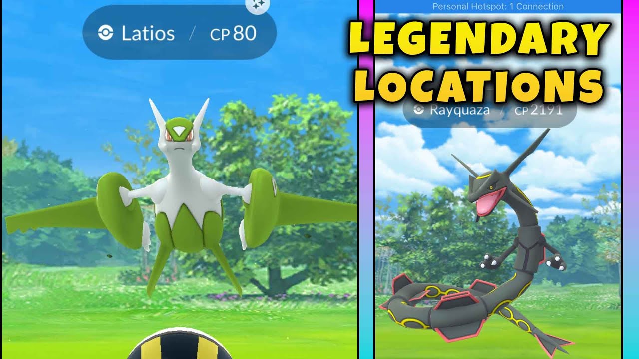 LEGENDARY Pokemon Locations in Pokemon Go 2024 | Legendary Pokemon On ...