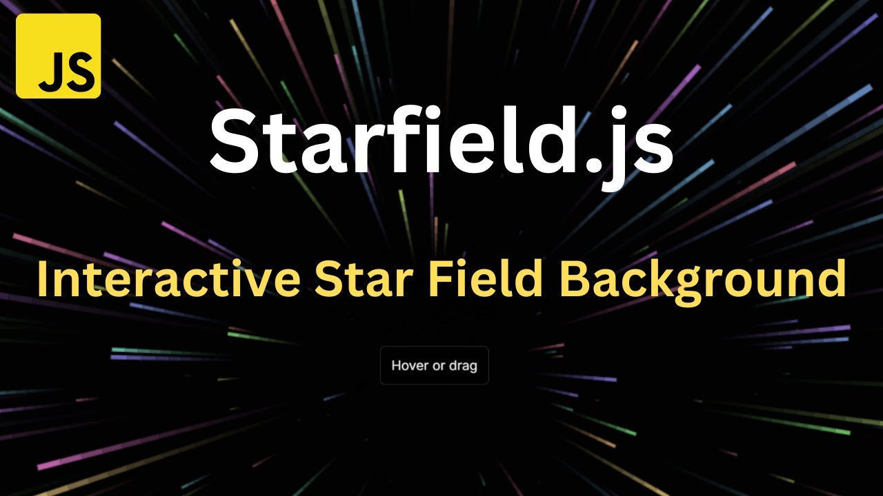 Create an Interactive Starfield Background Effect with JavaScript - YouTube