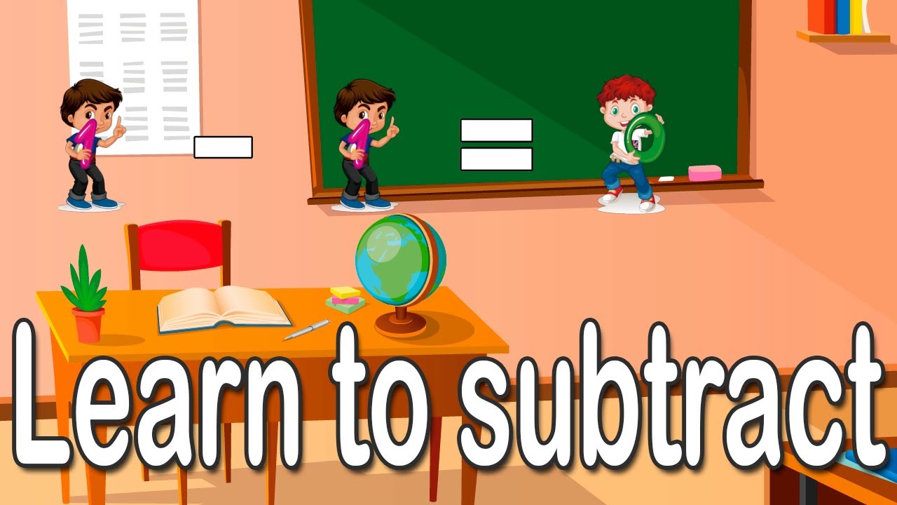 Learning to subtract for children - YouTube