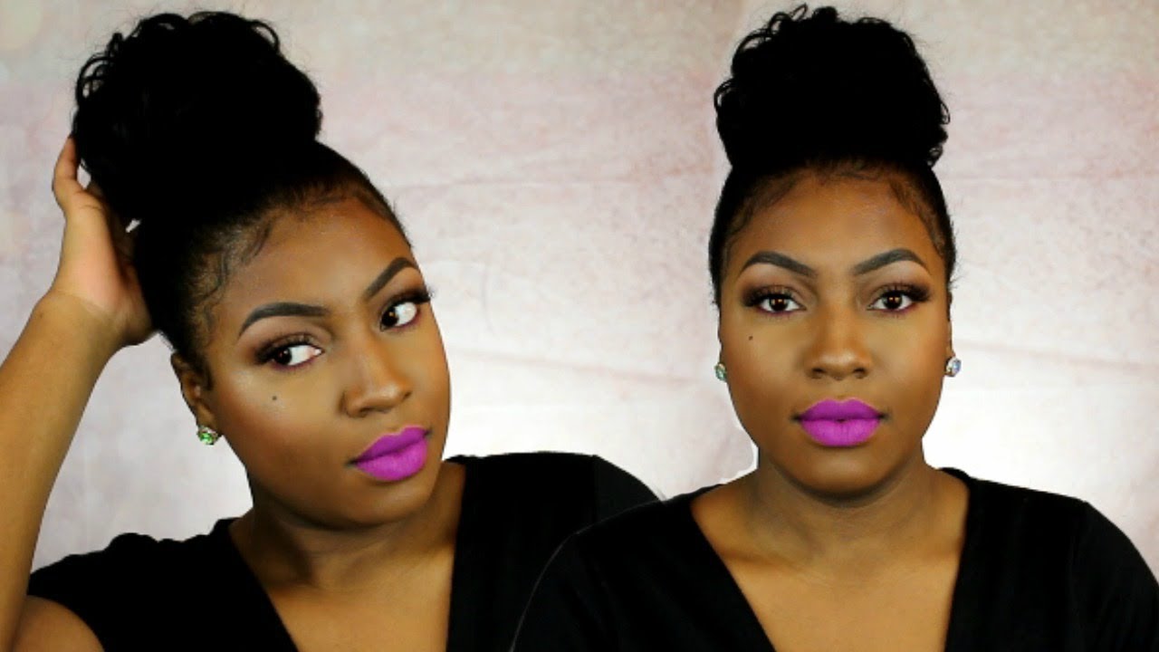 High Messy Bun On | Short Hair/Pixie Cut - YouTube