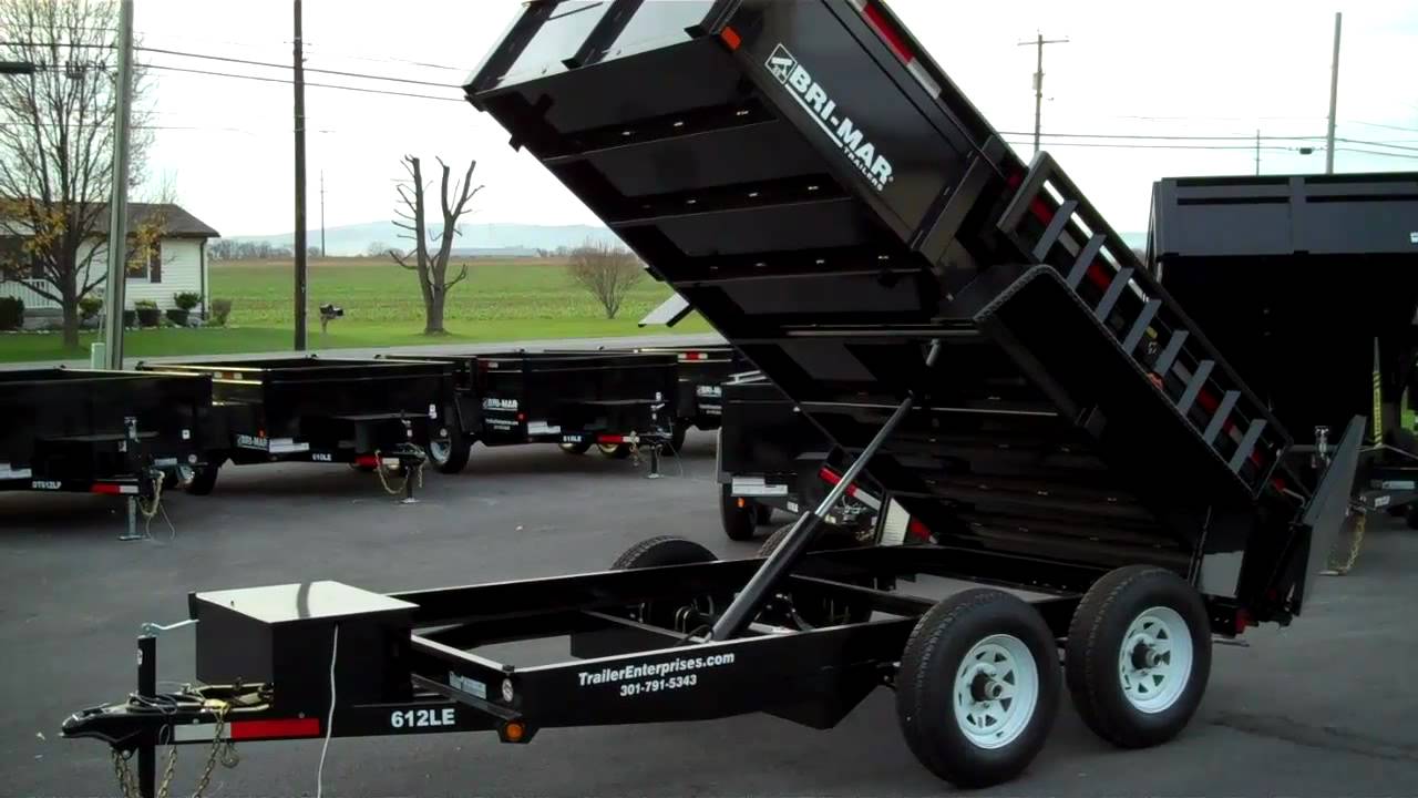 Bri-Mar DT612LP-LE-10 6' X 12' Low Profile Limited Dump Trailer w ...