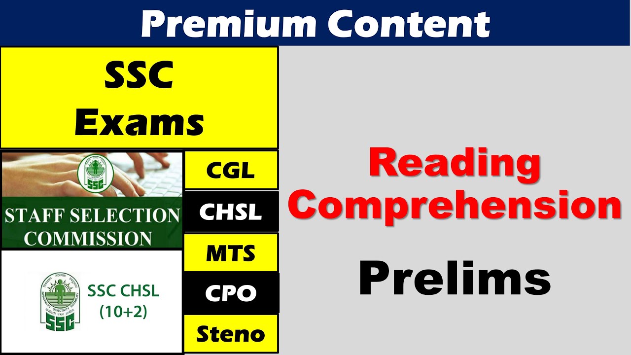 Premium Content | Reading Comprehension set for SSC Exam || CGL | CHSL ...
