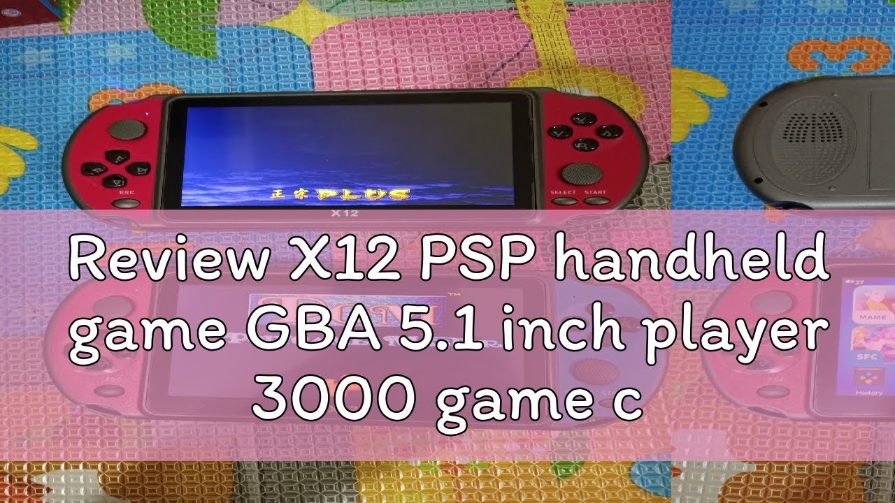 Review X12 PSP handheld game GBA 5.1 inch player 3000 game console ...