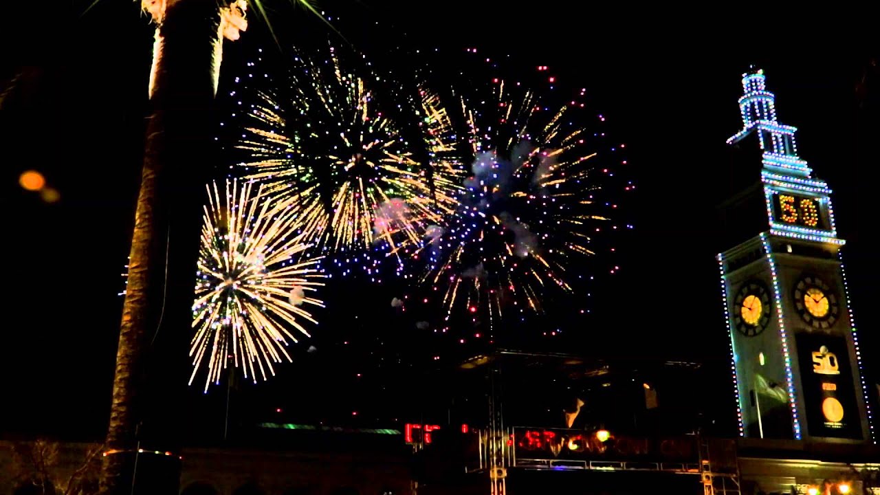 Super Bowl 50 Fireworks Show Super Bowl City San Francisco - YouTube