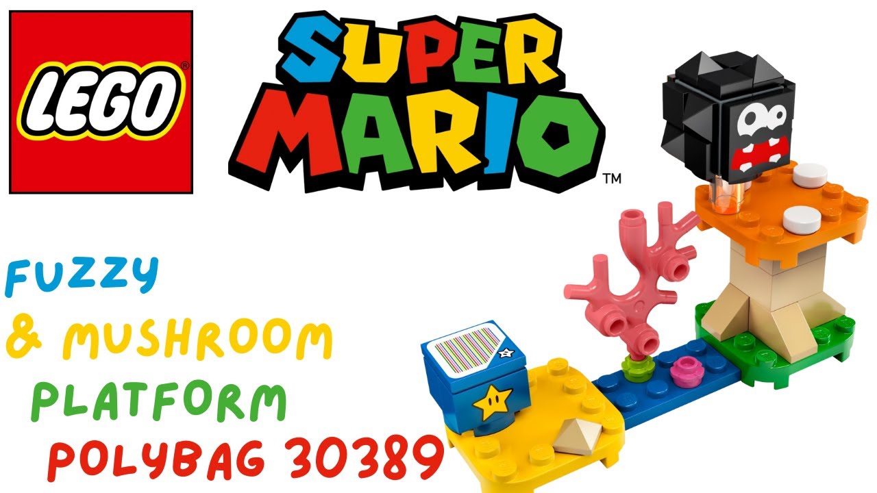 LEGO SUPER MARIO FUZZY & MUSHROOM PLATFORM POLYBAG 30389 - YouTube