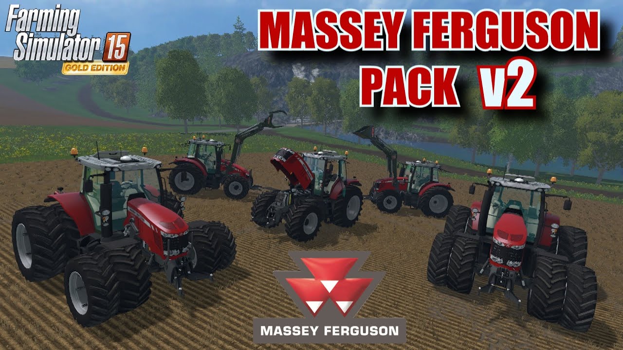 Farming Simulator 2015 - Mod Review "Massey Ferguson Pack v2" - YouTube