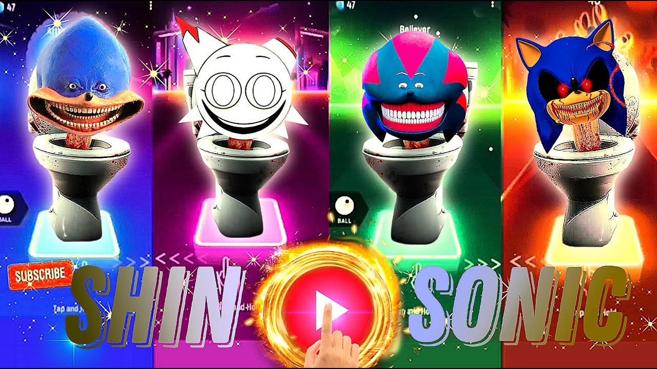 TILES HOP - SHIN SONIC 🆚 SPRUNKI 2 PHASE 4 🆚 SHIN SHADOW 🆚 SONIC EXE ...