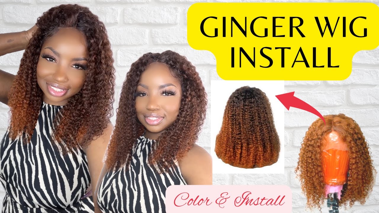 GINGER T-PART WIG | COLOR + INSTALL LACE FRONT WIG | UNICE Hair - YouTube
