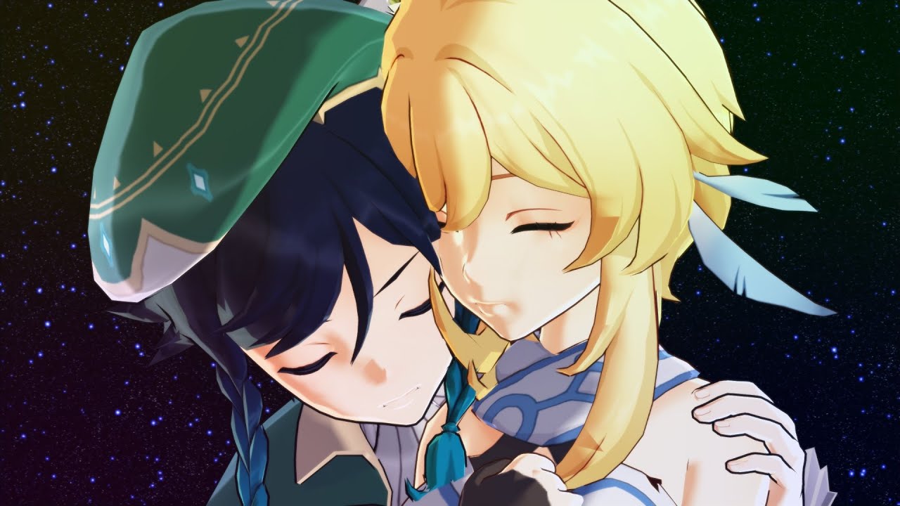 [MMD Genshin Impact] I'm Here For You (Venti x Lumine) - YouTube