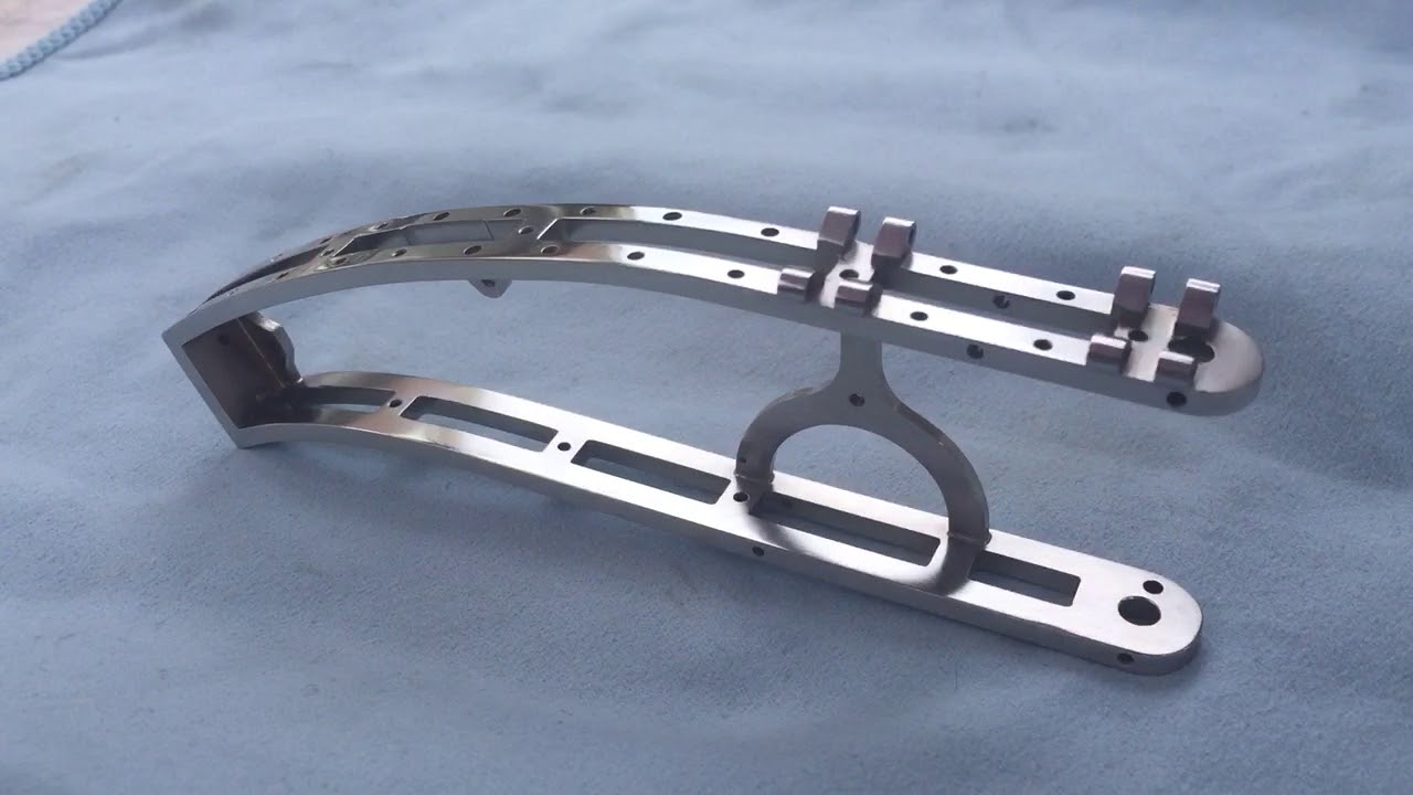Nickel plated the steampunk knife frame - YouTube