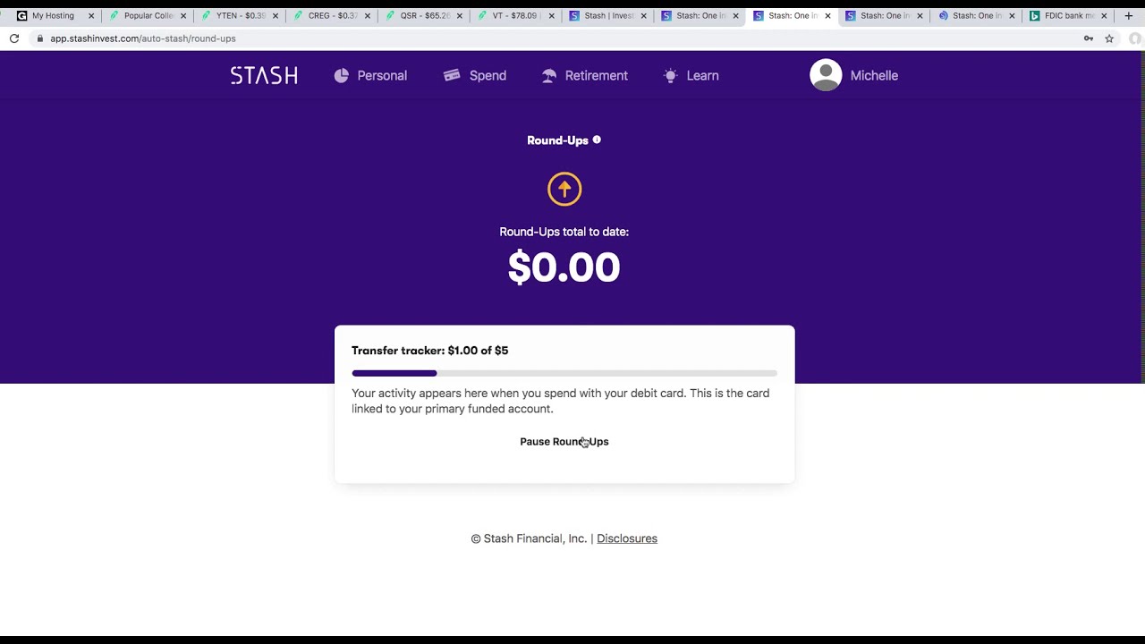 Stash Invest-Spend to Receive STOCK BACK - YouTube
