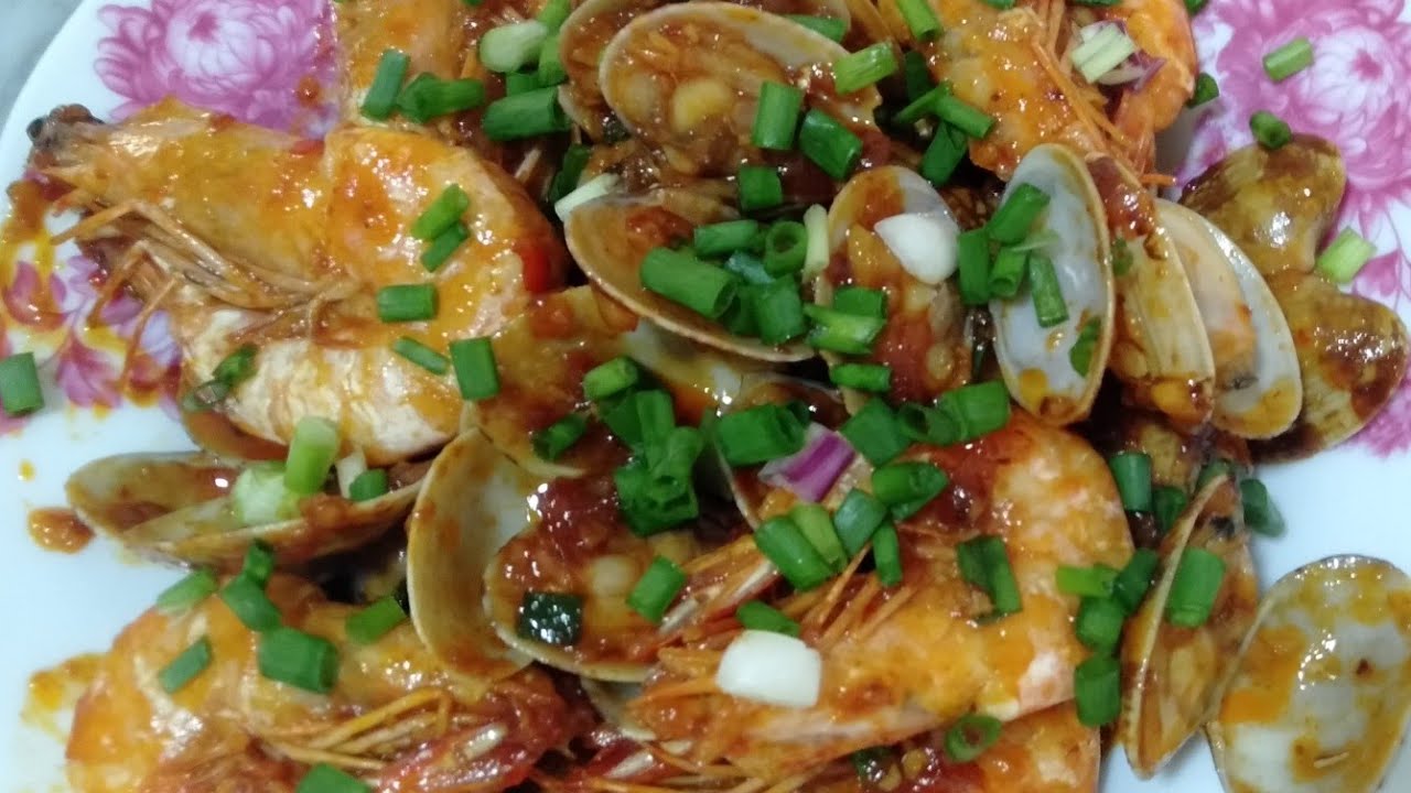 Mix Cooking Recipes Sweet and Sour Clam Shell,Prawn/ Vegetables # ...