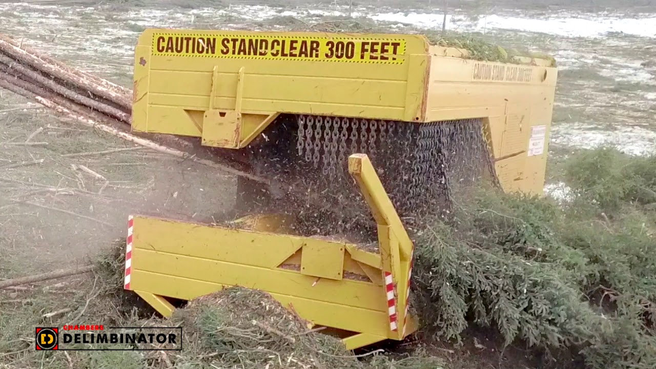 Chambers Delimbinator in Black Spruce - YouTube