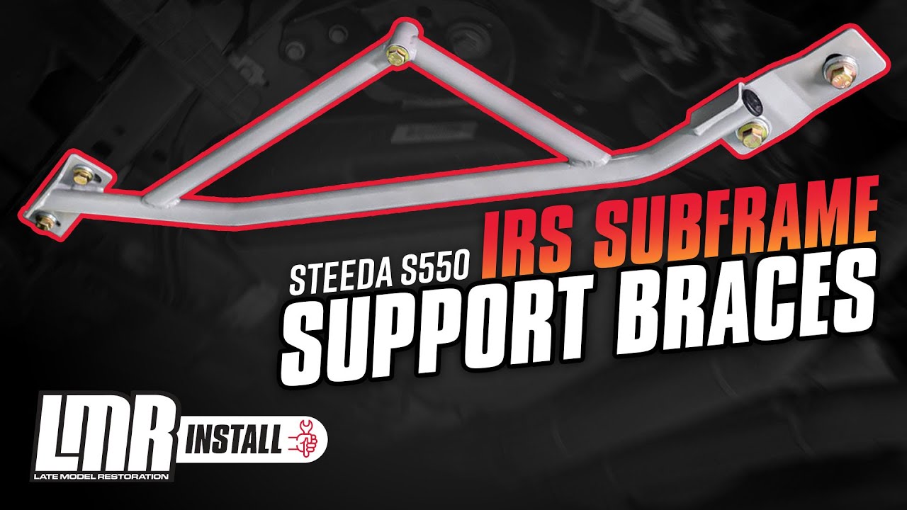 2015-2023 Mustang Steeda IRS Subframe Support Braces - Review & Install ...
