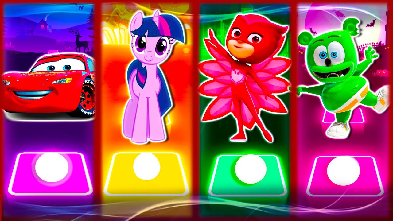 Lightning Mcqueen - My Little Pony Twilight Sparkle - PJ Masks Owlette ...