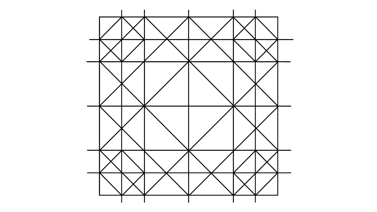MOTIVI GEOMETRICI NEL QUADRATO - YouTube