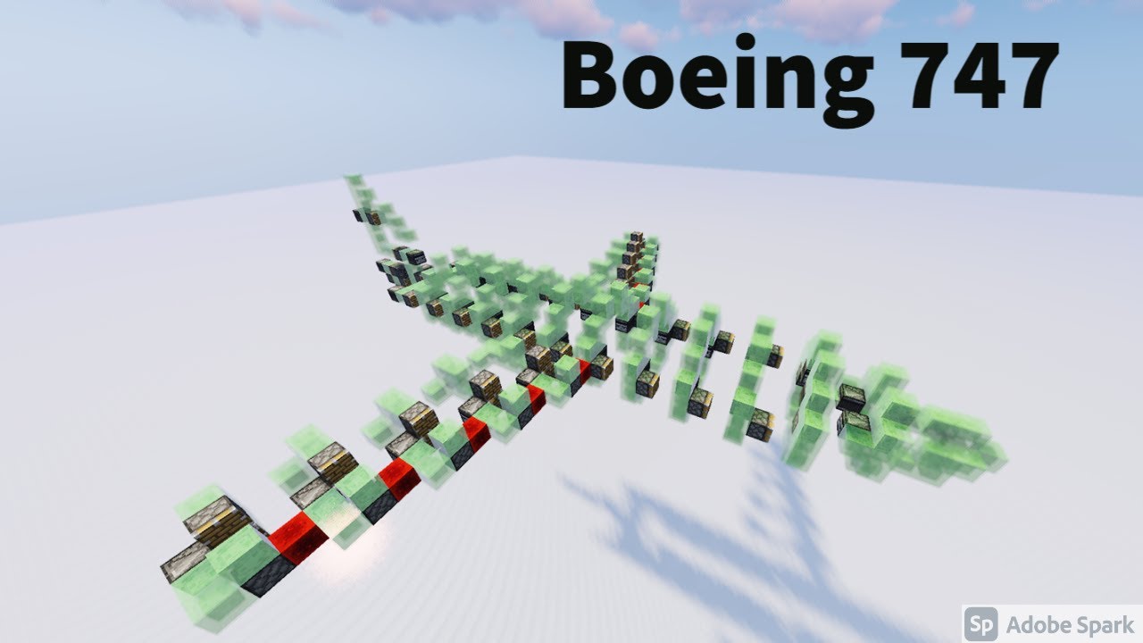 Minecraft Boeing 747 - YouTube