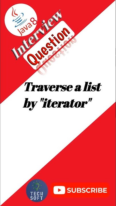 Traverse List using iterator | How traverse a list using iterator in java #shorts #youtubeshorts ...