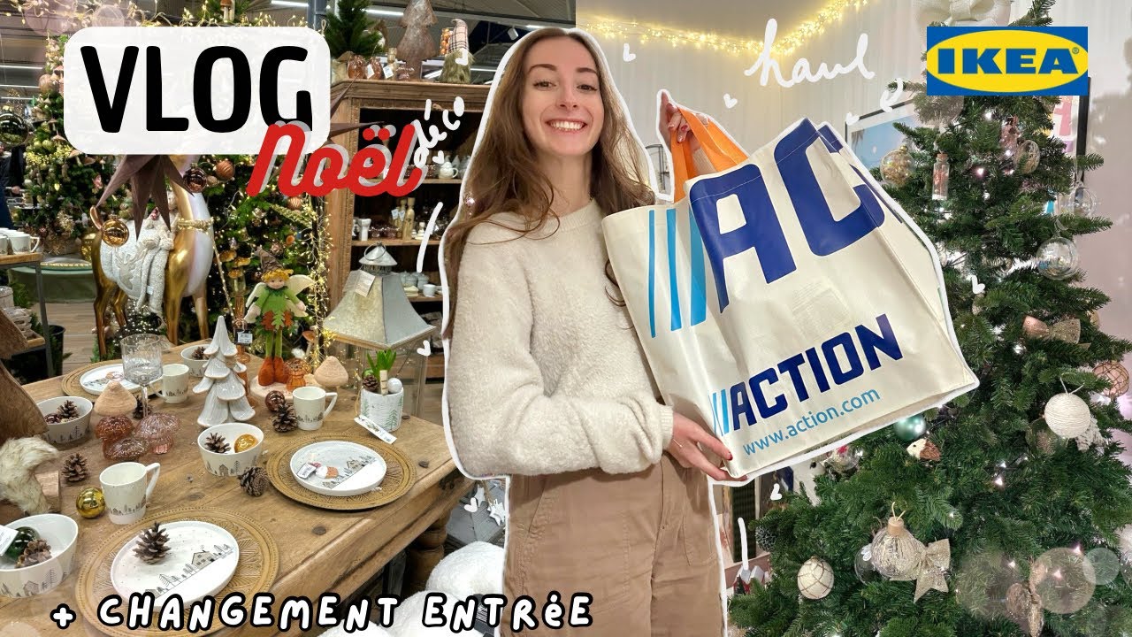VLOG : haul action, ikea + changement dans l'entrée 🎄 - YouTube