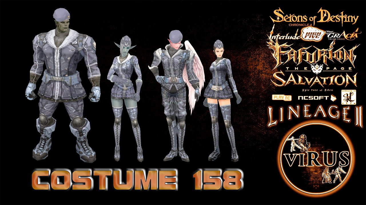 New Costumes. 158. LINEAGE II. Any Chronicles √i®uS - YouTube