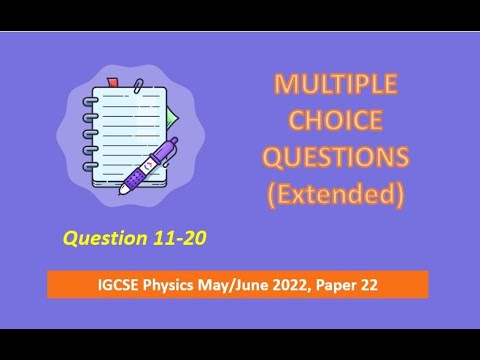 June 2022 paper 22 Multiple choice questions solution || Question 11-20 ...