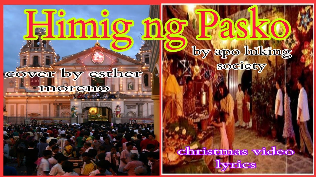 Himig ng Pasko cover by esther moreno awiting pamasko video lyrics ...