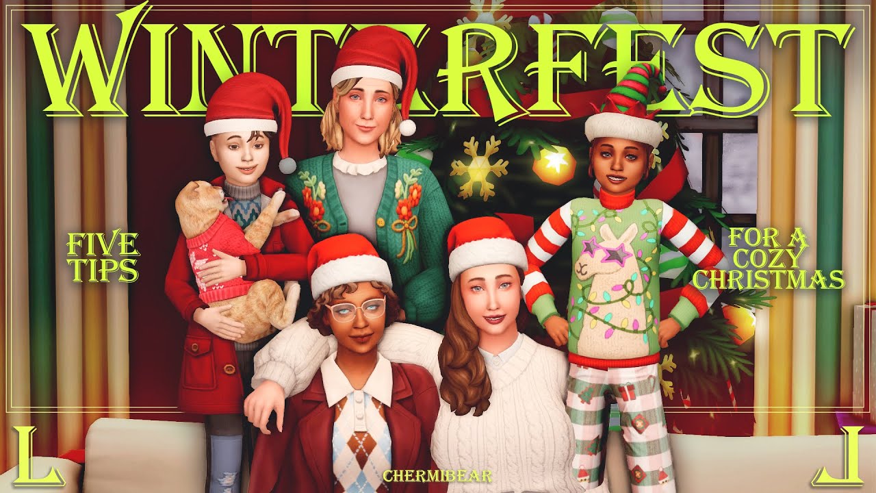 5 Simple Tips for a Cozy Winterfest | Christmas in The Sims 4 - YouTube