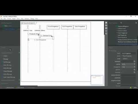Membuat Sequence Diagram Menggunakan StarUML - YouTube