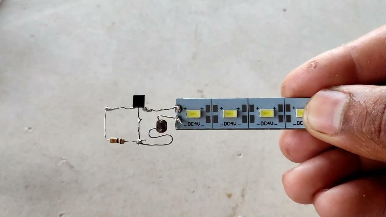 {New} simple electronic project | LDR darkness sensor circuit #ksmg ...